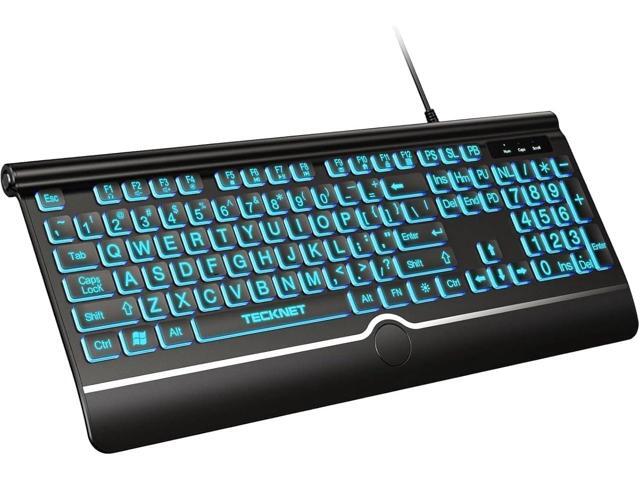 Click here for TECKNET Large Print Backlit Keyboard  Wired USB-A... prices