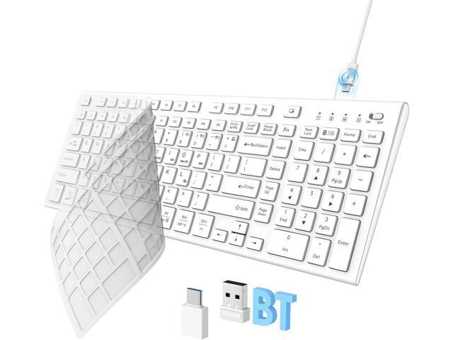 Click here for FENIFOX Wireless Keyboard  Bluetooth & 2.4G USB &... prices