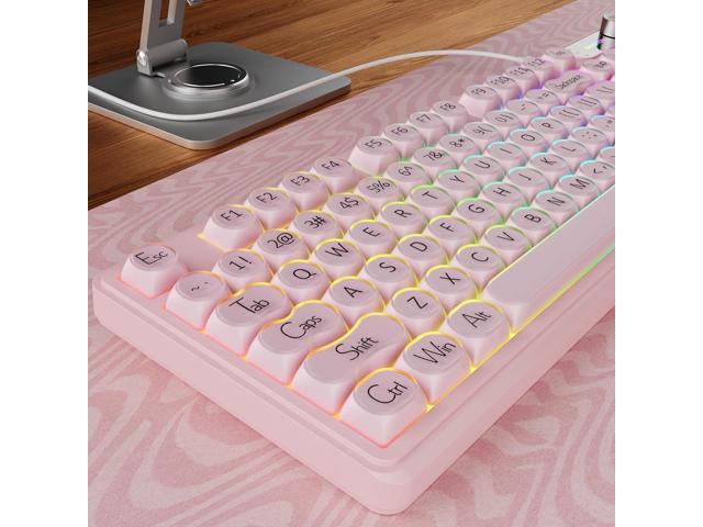 Click here for V102 Wired Keyboard  98 Keys Creamy Gaming Keyboar... prices