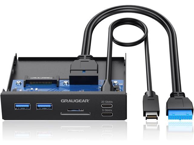 Click here for GRAUGEAR 3.5 inch Front Panel USB Hub w/Internal C... prices