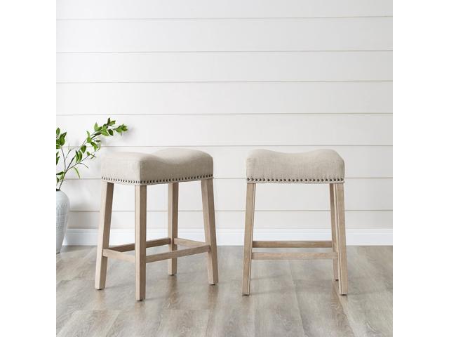 Click here for Roundhill Furniture Coco Upholstered Backless Sadd... prices