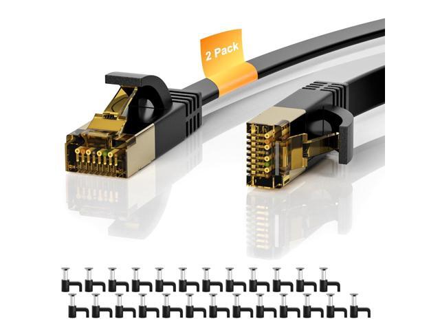 Click here for Cat 7 Ethernet Cable 2-Pack 12 FT  Cat7 Flat High... prices