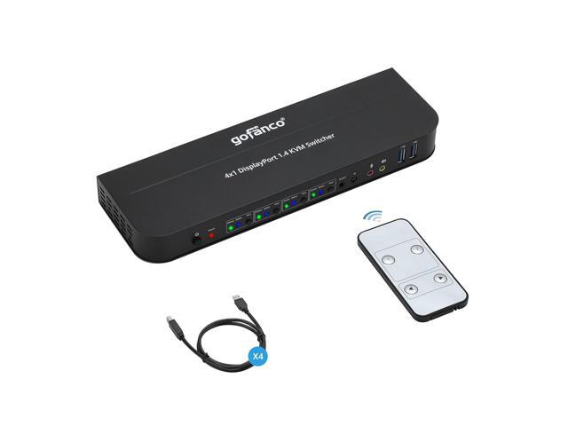 Click here for gofanco 4 Port DisplayPort KVM Switch with USB 3.0... prices