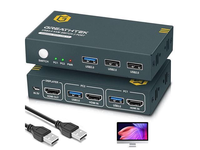 Click here for USB 3.0 KVM Switch HDMI with 4K@60Hz Ultra HD Reso... prices
