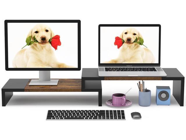 Click here for WESTREE Dual Monitor Stand - Riser 2 Shelf Compute... prices