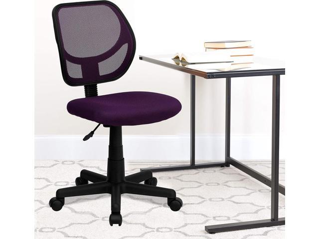 Click here for Flash Furniture Neri Low Back Purple Mesh Swivel T... prices