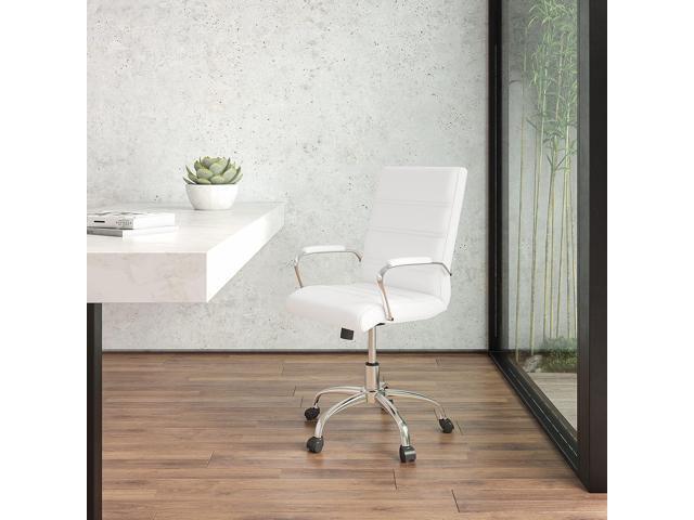 Click here for EMMA + OLIVER Mid-Back White LeatherSoft Executive... prices