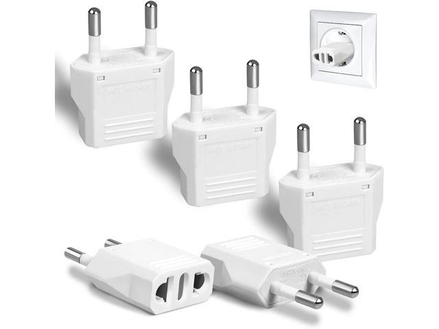 Click here for 6 Pack US to Europe Plug Adapter - Type C European... prices