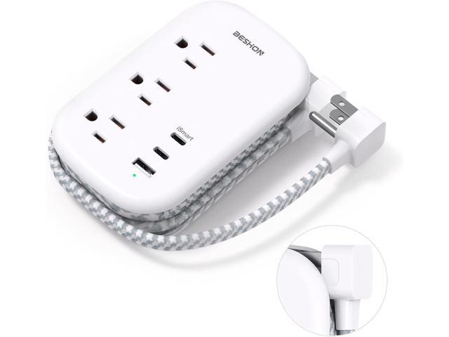Click here for BESHON Flat Plug Power Strip  3 Outlets with 3 USB... prices