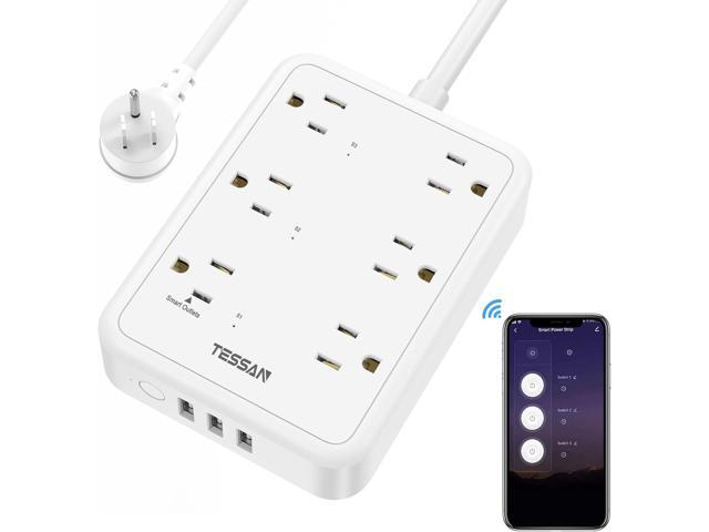 Click here for Smart Power Strip  TESSAN WiFi Flat Plug Strip wit... prices