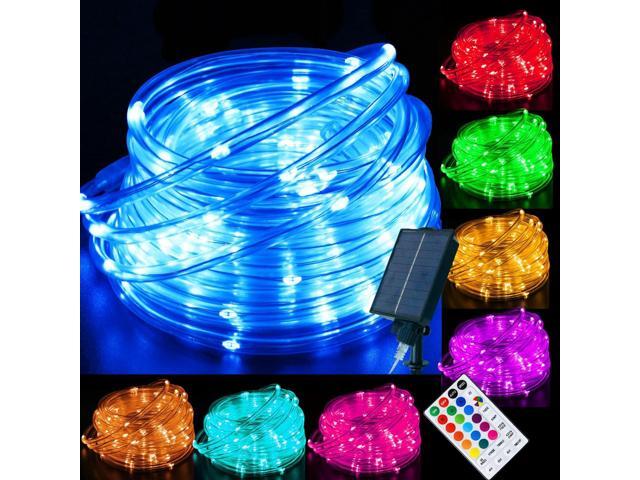 Click here for 18 Colors 33FT Solar Rope Lights Outdoor Waterproo... prices