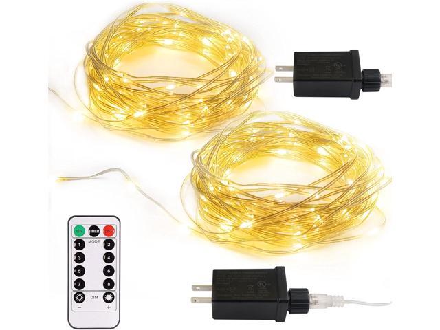 Click here for 2 Pack Fairy String Lights Plug in  33Ft 100 Micro... prices