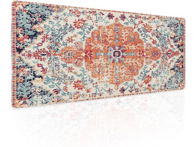 Click here for Orange Teal Boho Gaming Mouse Pad XL Rug Carpet Bo... prices