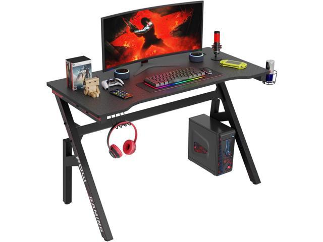 Click here for PayLessHere 47 Inch Gaming Desk PC Carbon Fiber Ta... prices