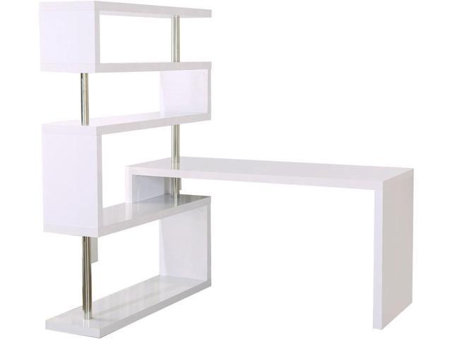 Click here for HOMCOM 94 4 Tier Rotating Versatile L-Shaped Compu... prices