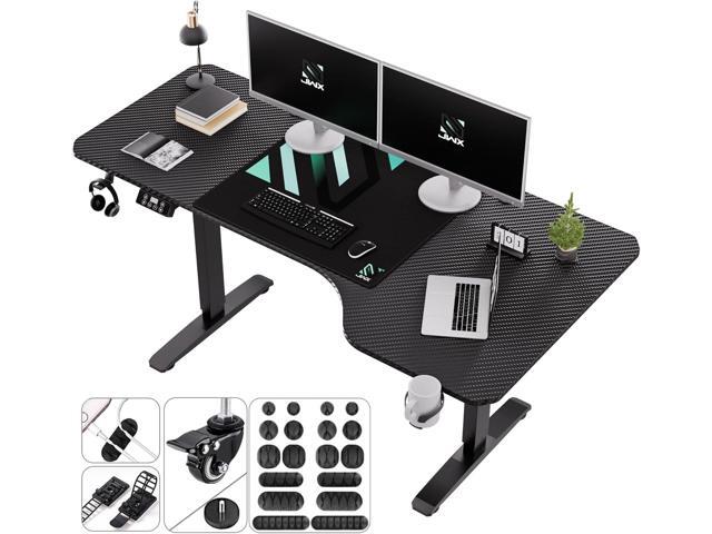 Click here for JWX Standing Adjustable Desk  63 inches L Shaped E... prices