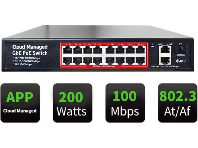 Click here for Poe Switch  16 Port PoE+ Switch  Cloud Managed 10/... prices