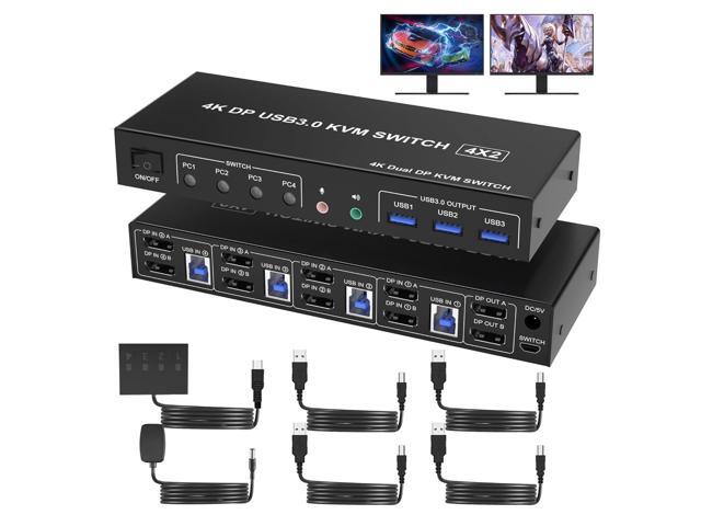 Click here for USB 3.0 KVM Switch 2 Monitors 4 Computers Displayp... prices
