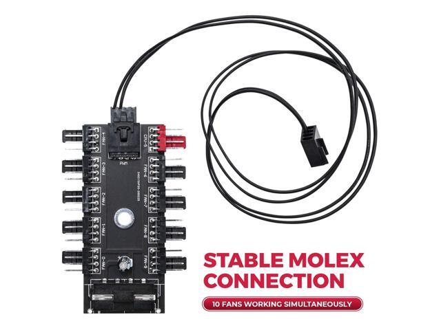 Click here for BUYMINERS. CA Chassis Fan Hub CPU Cooling 10 Port... prices