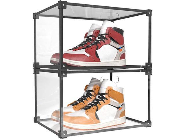Click here for LANSCOERY Transparent Acrylic Shoe Box Magnetic Si... prices