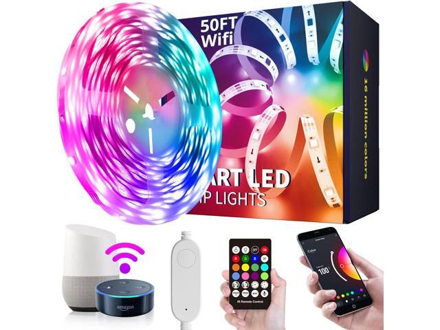 Click here for Smart LED Strip Lights for Bedrooms 50ft/15m  WiFi... prices