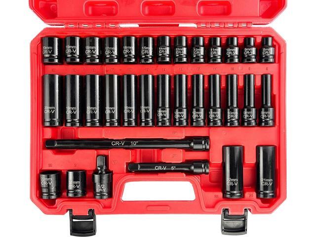 Click here for EACELIY 33-Piece 1/2 Drive Impact Socket Set  (9-2... prices