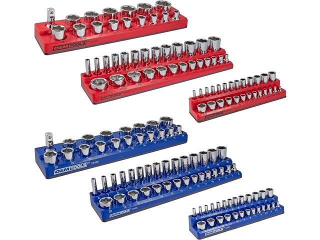 Click here for 6-Pack Set Metric Magnetic Socket Organizers Red a... prices