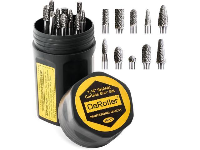 Click here for CaRoller Carbide Burr Set  1/4 Shank 10PC Double C... prices