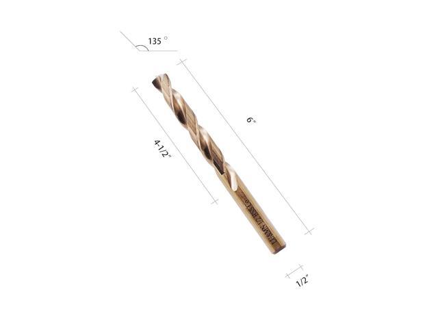 Click here for 1/2 M35 Cobalt HSS Jobber Length Twist Drill Bit w... prices