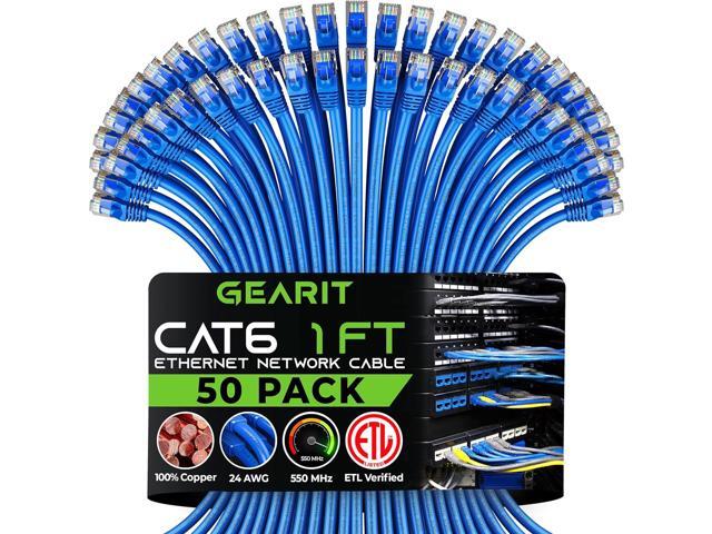 Click here for GearIT 50-Pack  Cat 6 Ethernet Cable Cat6 Snagless... prices