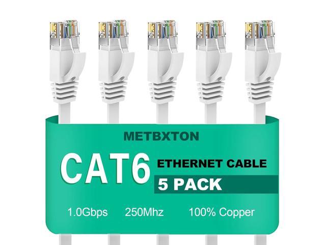 Click here for Cat 6 Ethernet Cable 0.5ft 5 Pack High Speed Flat... prices