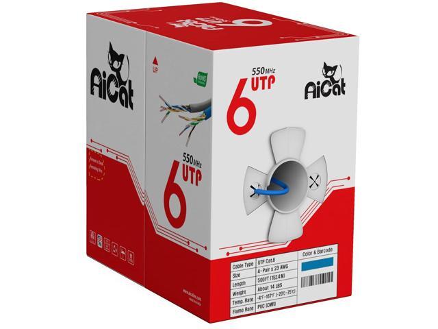 Click here for AiCat Cat6 Ethernet Cable 500ft - 23 AWG  CMR  ETL... prices