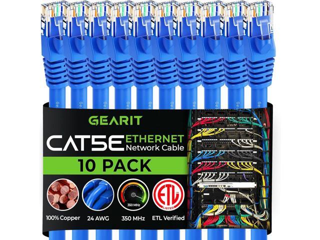 Click here for GearIT 10-Pack  Cat5e Ethernet Patch Cable 6 Feet... prices