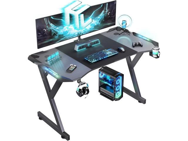 Click here for HLDIRECT 47 Inch Gaming Desk with LED Lights  Ergo... prices