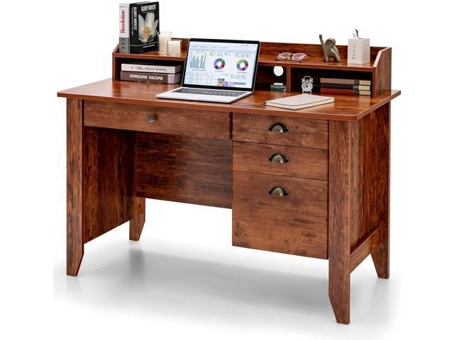 Click here for GOFLAME 48 Computer Desk with Hutch  Vintage Home... prices