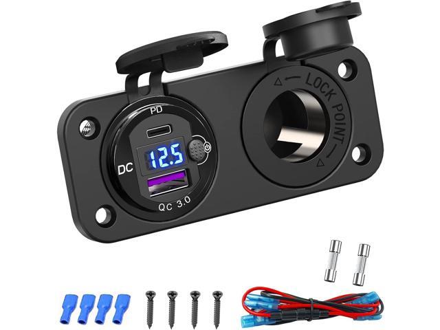 Click here for Cigarette Lighter Socket 12 Volt USB Outlet: PD 20... prices