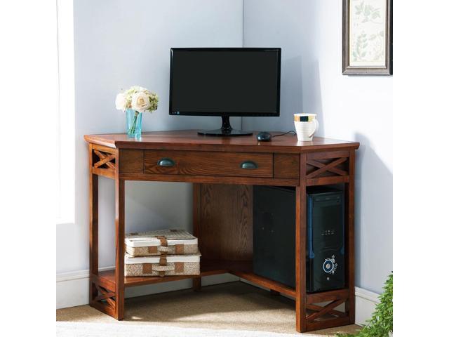 Click here for Leick Home Corner Computer and Writing Desk  Oak F... prices