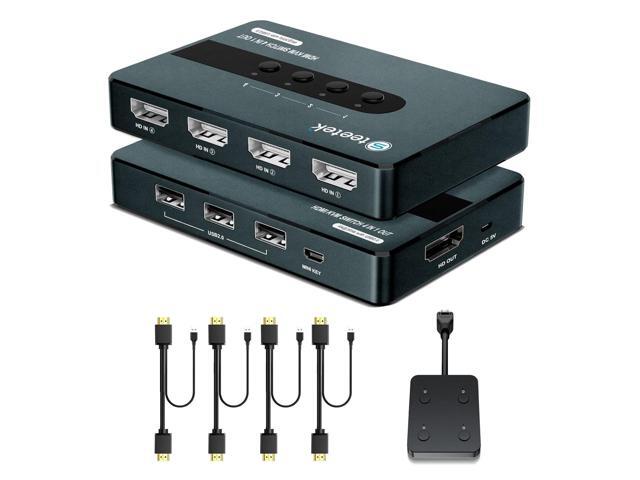 Click here for HDMI KVM Switch 4 Computers 1 Monitor  Wired Remot... prices