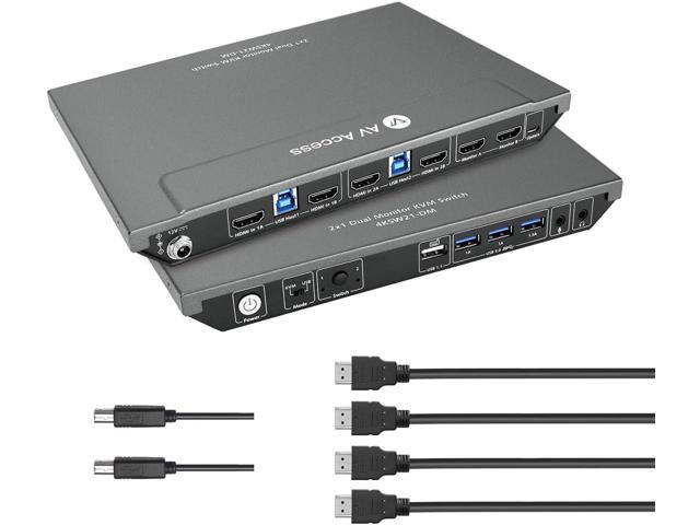 Click here for AV Access KVM Switch Dual Monitor with 4 HDMI Cabl... prices