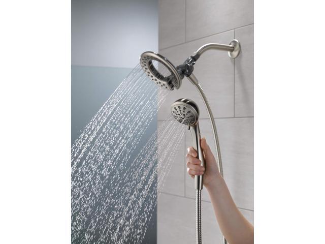 Click here for Delta 4-Setting In2ition 2-in-1 Dual Shower Head w... prices
