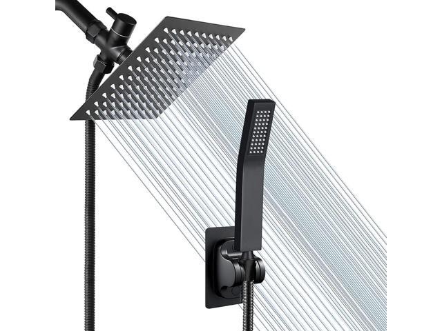 Click here for Rain Shower Head with Handheld Spray  6 Matte Blac... prices