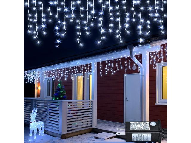 Click here for White Christmas Lights Outdoor  66ft 640 LED Icicl... prices