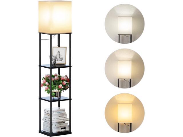 Click here for SUNMORY Floor Lamp with Shelves  Modern Square Sta... prices