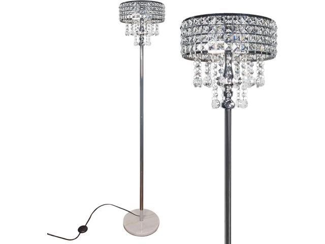 Click here for beaysyty Modern K9 Clear Glass Crystals Floor Lamp... prices
