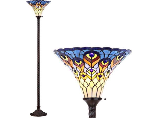 Click here for JONATHAN Y JYL8006A Peacock Tiffany-Style 70 Torch... prices