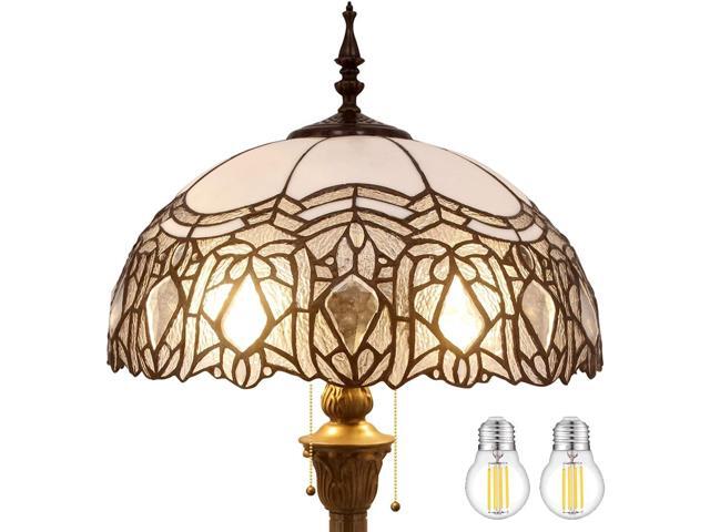 Click here for WERFACTORY Tiffany Floor Lamp Crystal Bead White S... prices