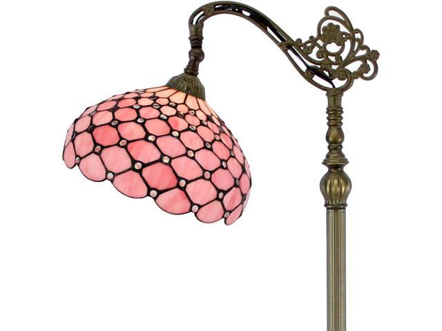 Click here for WERFACTORY Tiffany Floor Lamp Pink Stained Glass P... prices