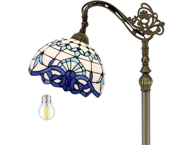 Click here for WERFACTORY Tiffany Floor Lamp Navy Blue White Stai... prices