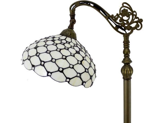 Click here for WERFACTORY Tiffany Floor Lamp Cream Amber Stained... prices