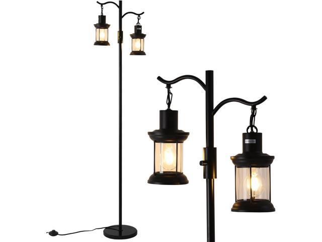 Click here for Vintage Dimmable Floor Lamp 2 Classical Lanterns S... prices